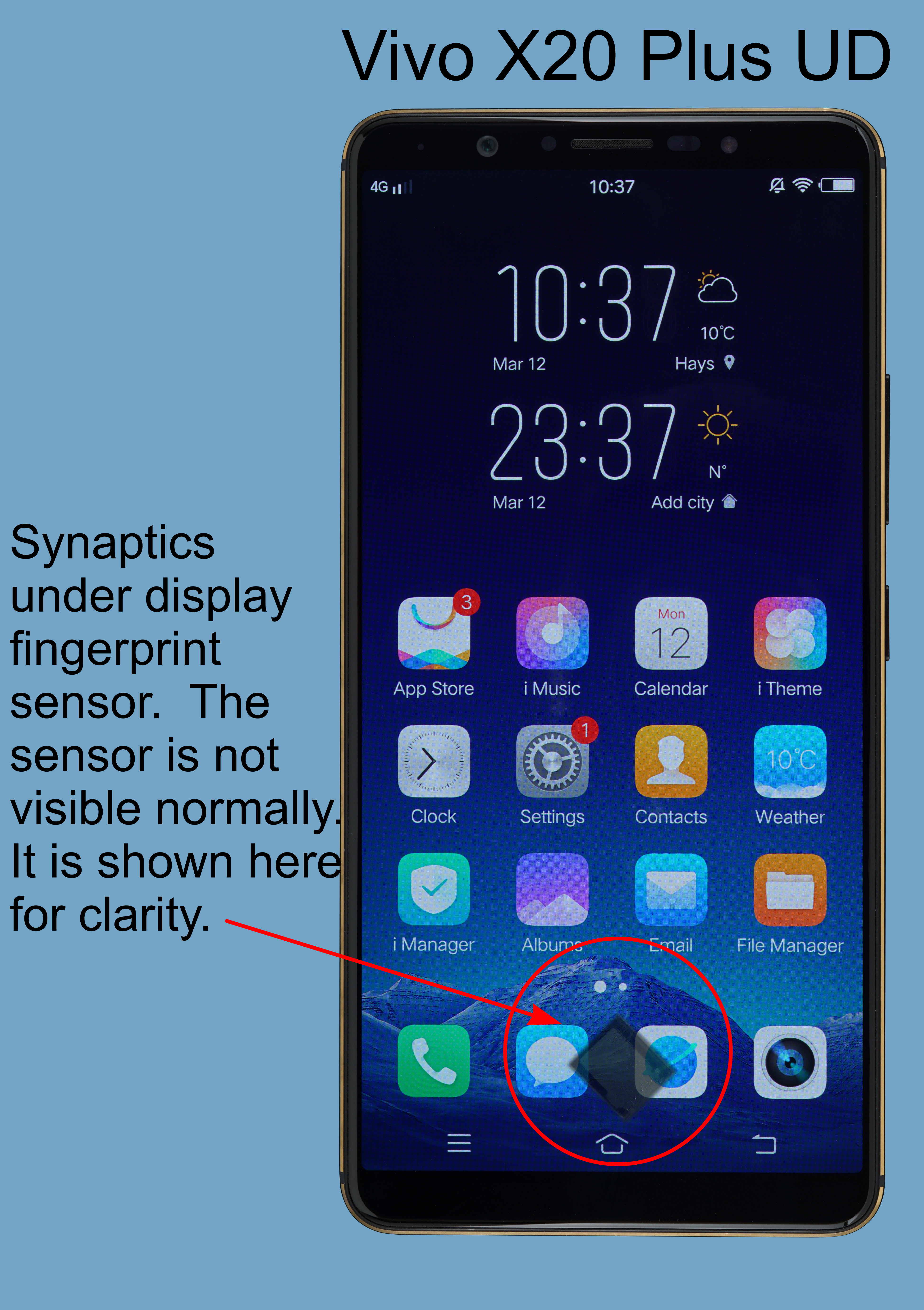 Sensors: First Under Display Fingerprint Sensor